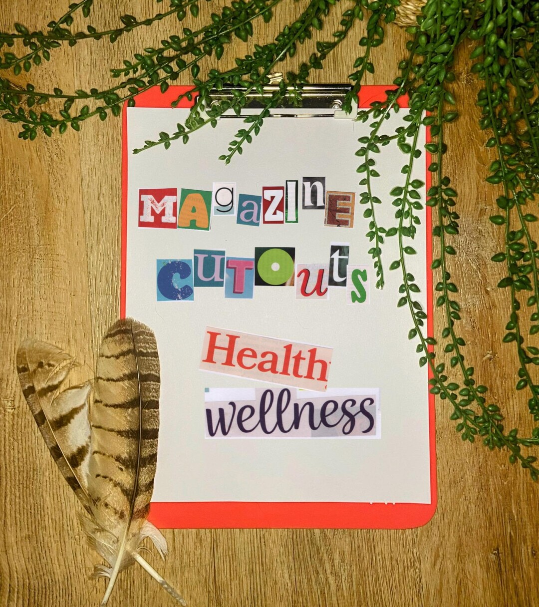 Magazine Cutouts: Wellness Affirmations Vision Board/collage (JPG ...