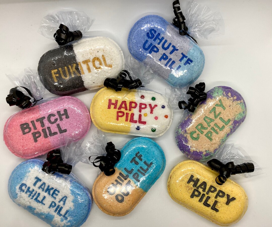 Pill Bath Bomb Funny Bath Bombs Gifts for Her Nurse Bath Bomb Party ...