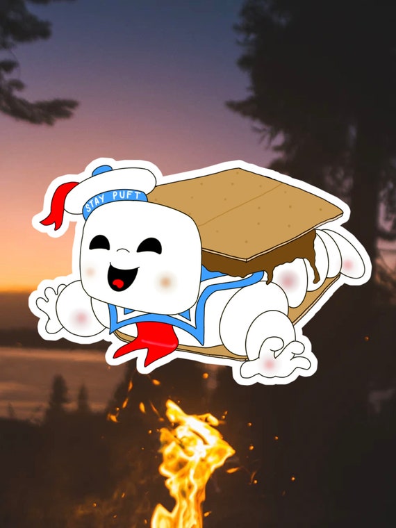 Stay Puft Marshmallow Man Smore Smores Sticker Ghostbusters | Etsy