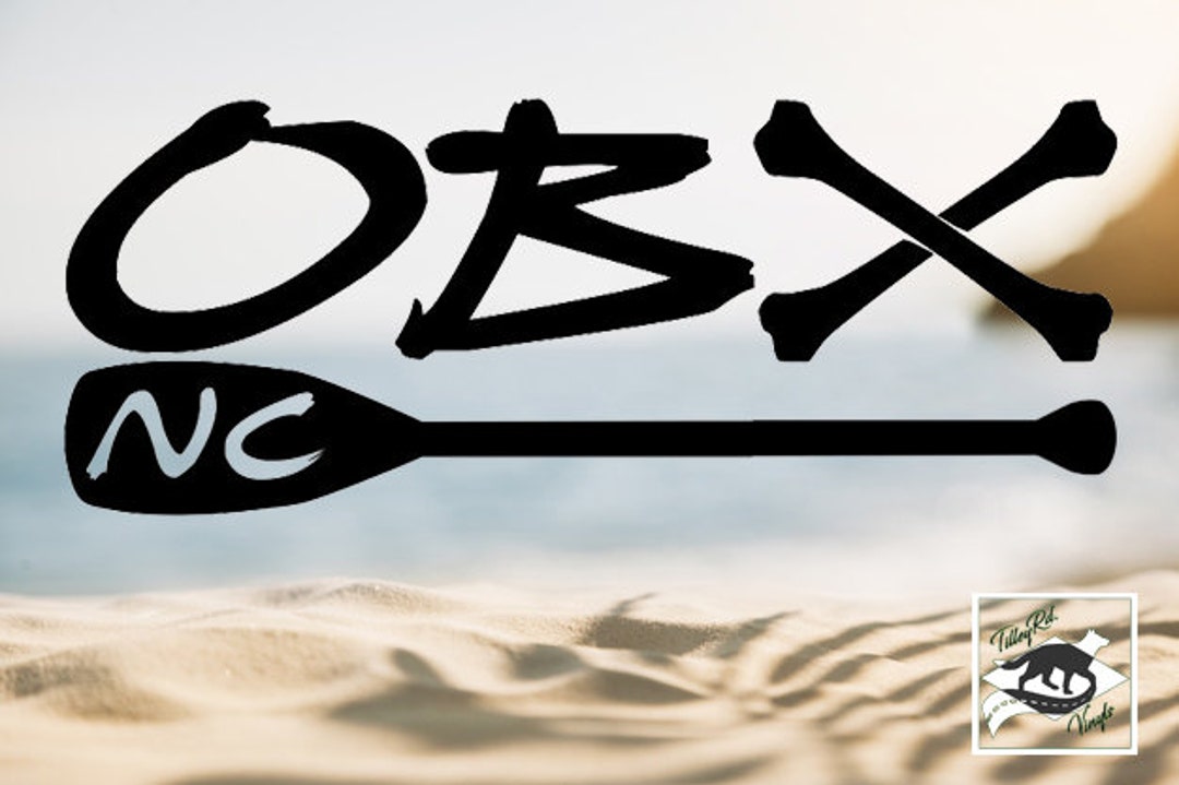 OBX Outer Banks NC Vinyl Decal | North Carolina | Beach Life | Car ...