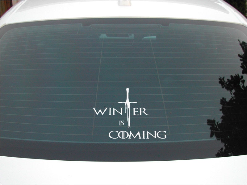Winter is Coming Vinyl Decal Laptop Decal Car Decal Yeti - Etsy