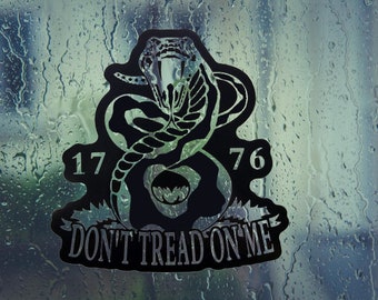 Don't Tread on Me 1776 Gadsden Snake Flag Car Truck Van Window or ...