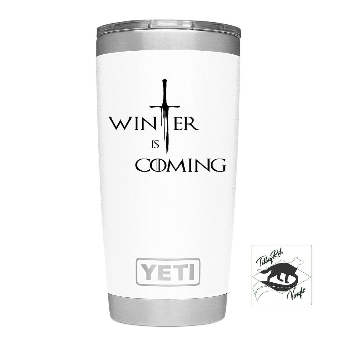 Winter is Coming Vinyl Decal Laptop Decal Car Decal Yeti - Etsy