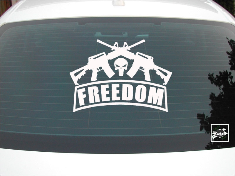 Freedom and Guns Vinyl Decal Car Decal Laptop Decal 2A - Etsy.de