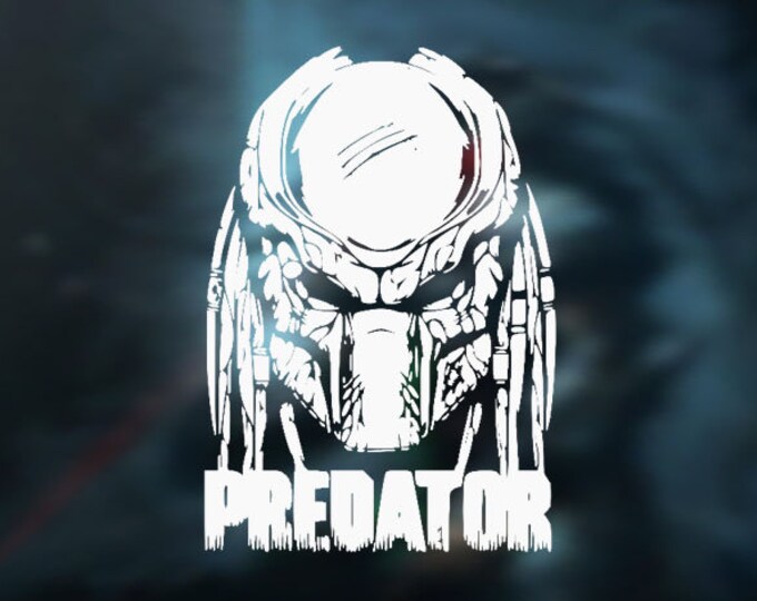 Large Predator Helmet Vinyl Decal - Etsy