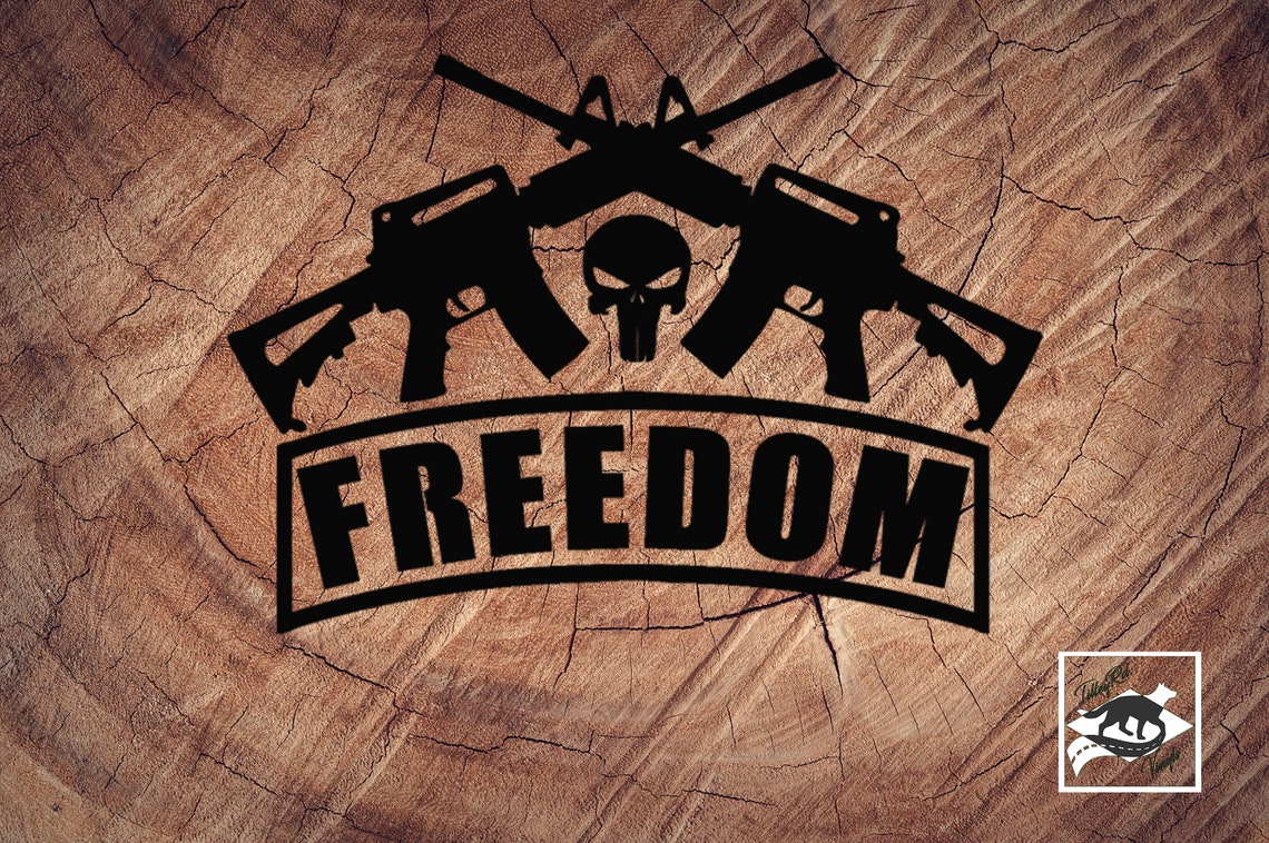 Freedom and Guns Vinyl Decal Car Decal Laptop Decal 2A - Etsy.de