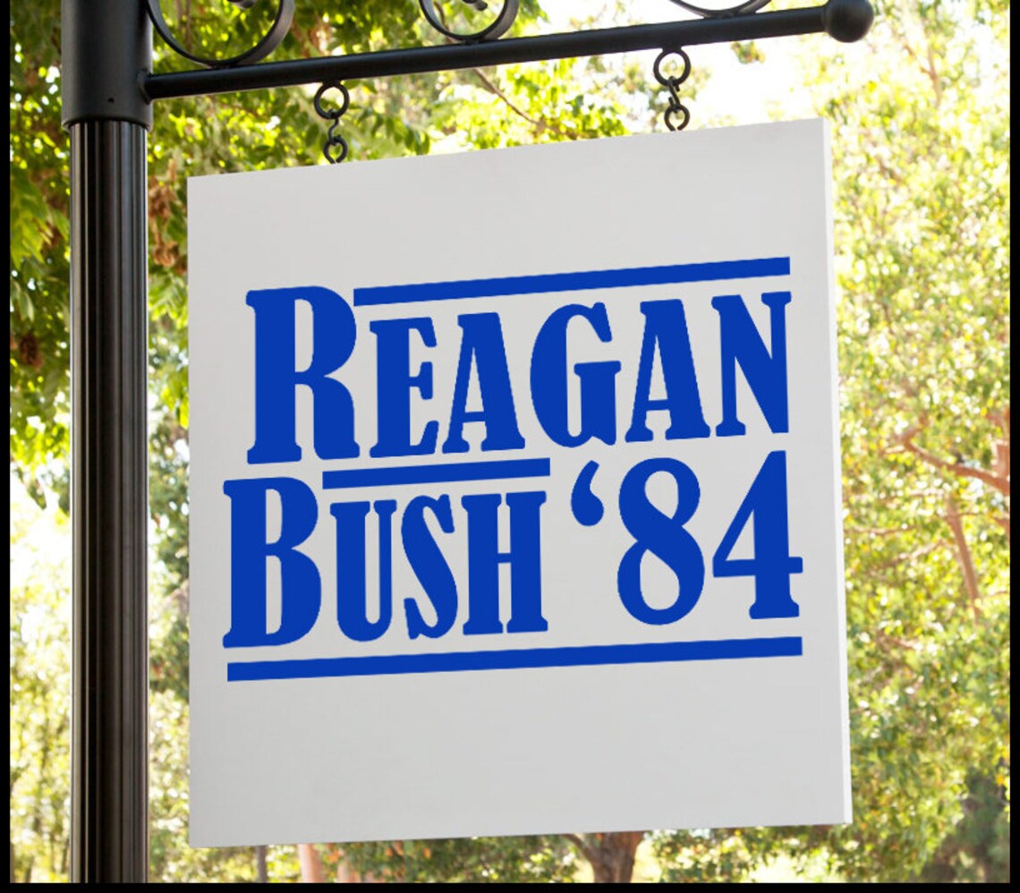 Reagan Bush '84 Campaign Vinyl Decal President Reagan - Etsy
