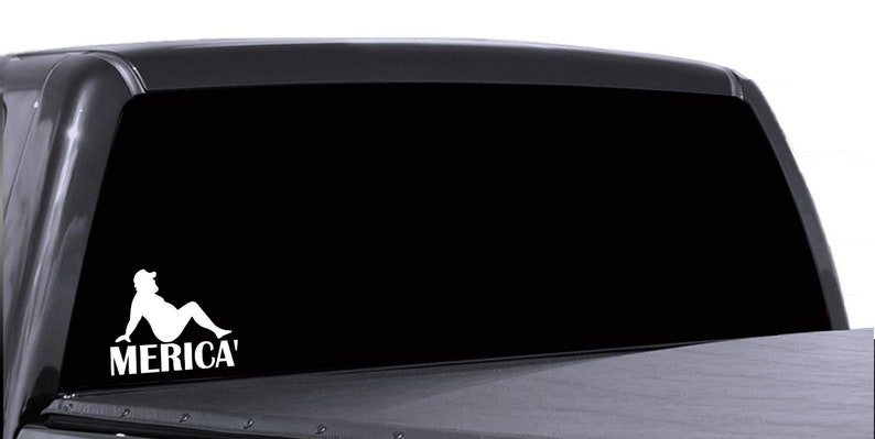 Merica Mud Flap Guy Vinyl Decal Car Decal Yeti Decal - Etsy