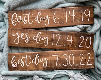 First Day Yes Day Best Day Sign - Etsy