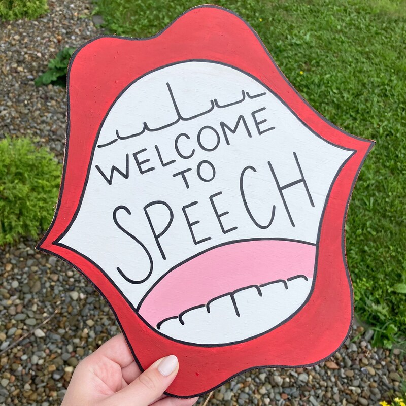 Speech Room Sign - Etsy