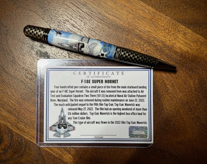 Top Gun F18 Tire Ballpoint Twist Pen Carbon Fiber - Etsy