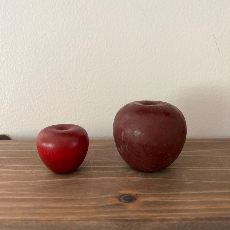 Vintage Wooden Apple Toy - Etsy