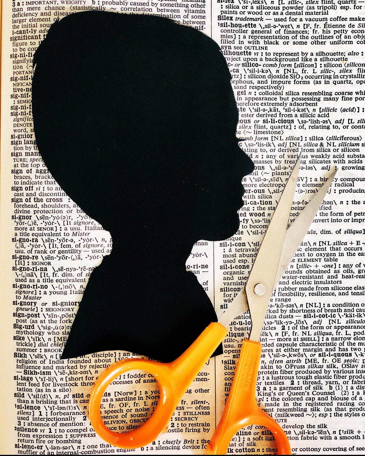 Custom Silhouette. Hand Cut Silhouette Art. Silhouette - Etsy