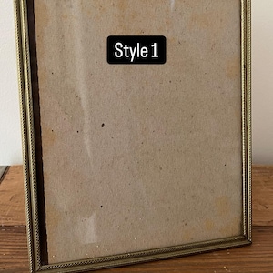 Vintage Brass Metal Frame 8x10, Vintage Tabletop Brass Metal Frame - Etsy