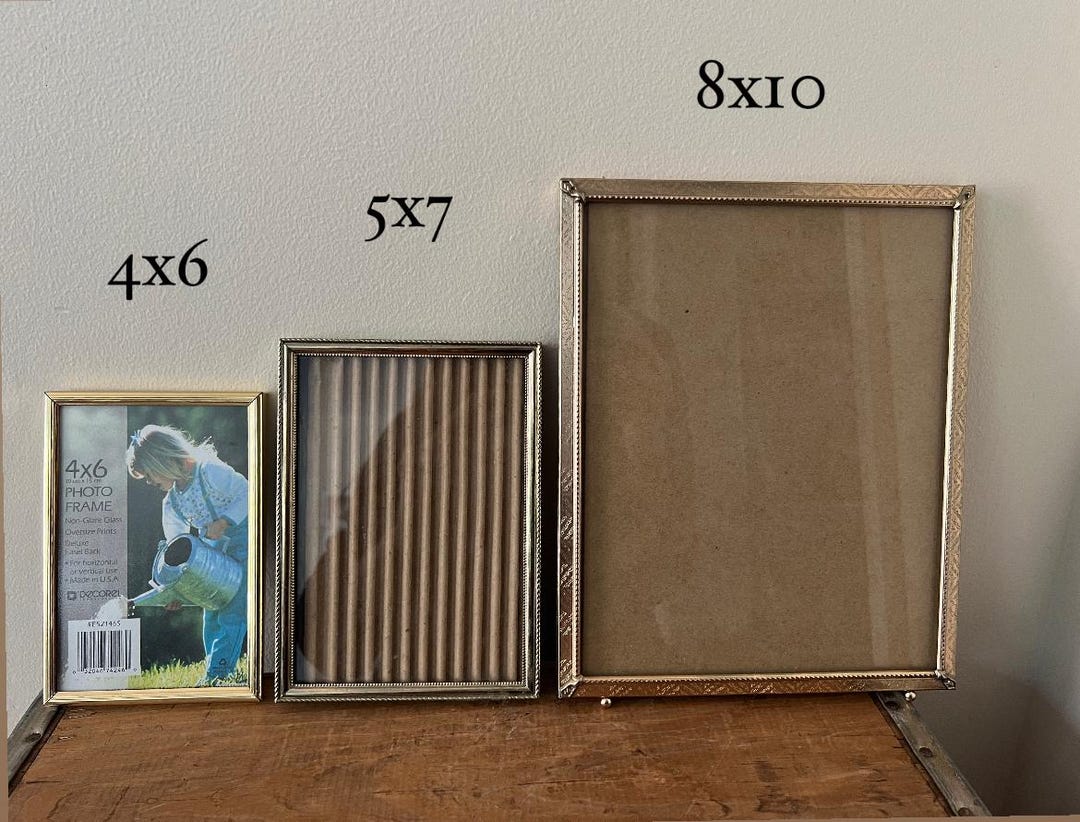 Vintage Brass Metal Frames, Various Sizes - Etsy