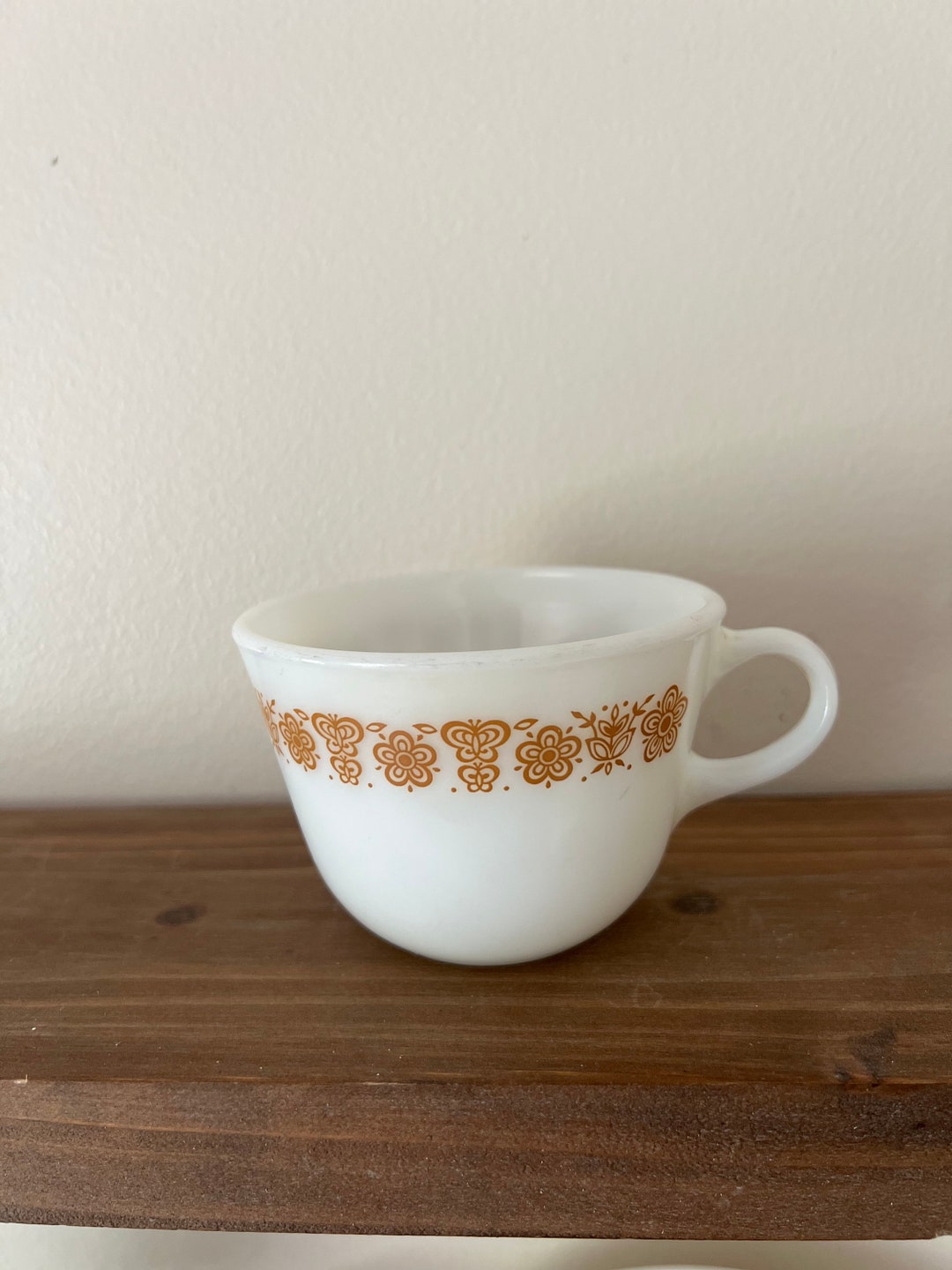 Vintage Pyrex Butterfly Gold Mug, Vintage Pyrex Mug - Etsy