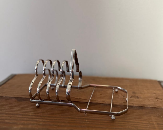Vintage Toast Rack, Vintage Toast Rack With Butter or Jam Holder ...