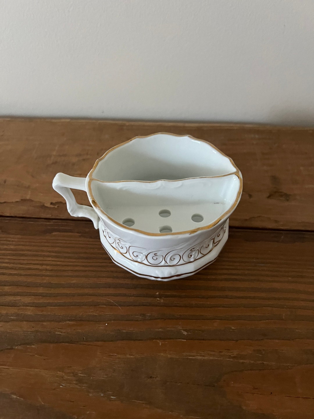 Vintage Mustache Tea Cup, Gold Edged Mustache Teacup, Vintage Tea Cup ...