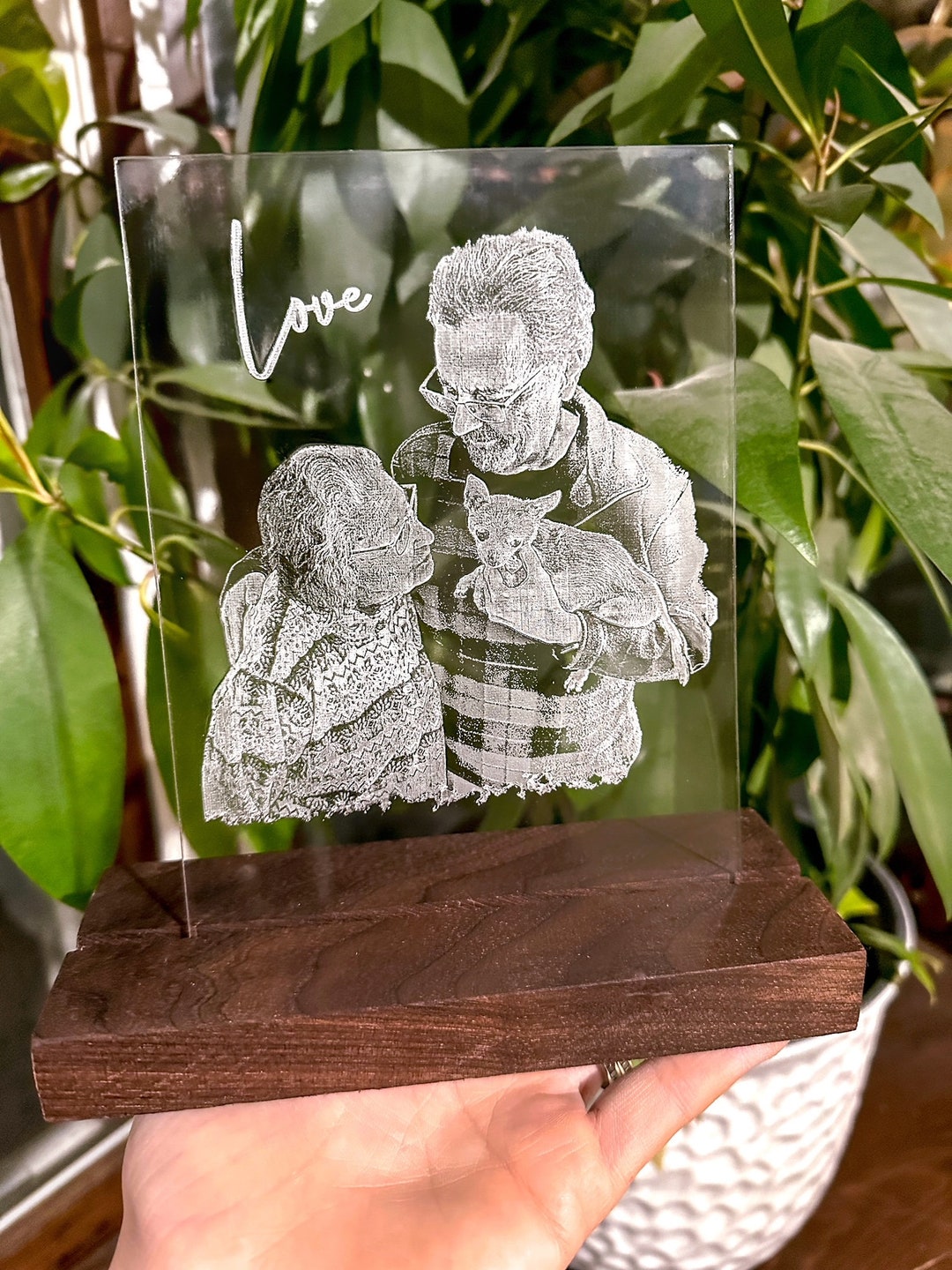 Custom 3d Photo Engraving, Acrylic Photo Gift, Customized Acrylic Photo ...