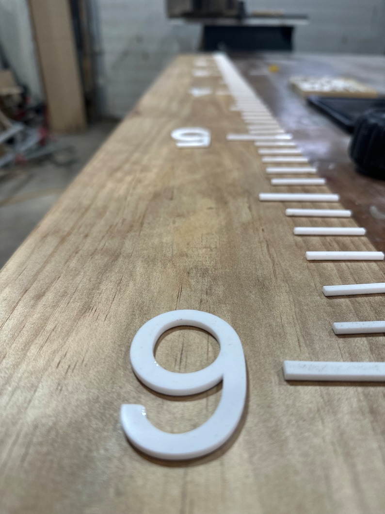 DIY Growth Chart Kit: 3D Acrylic Numbers and Tic Marks - Etsy