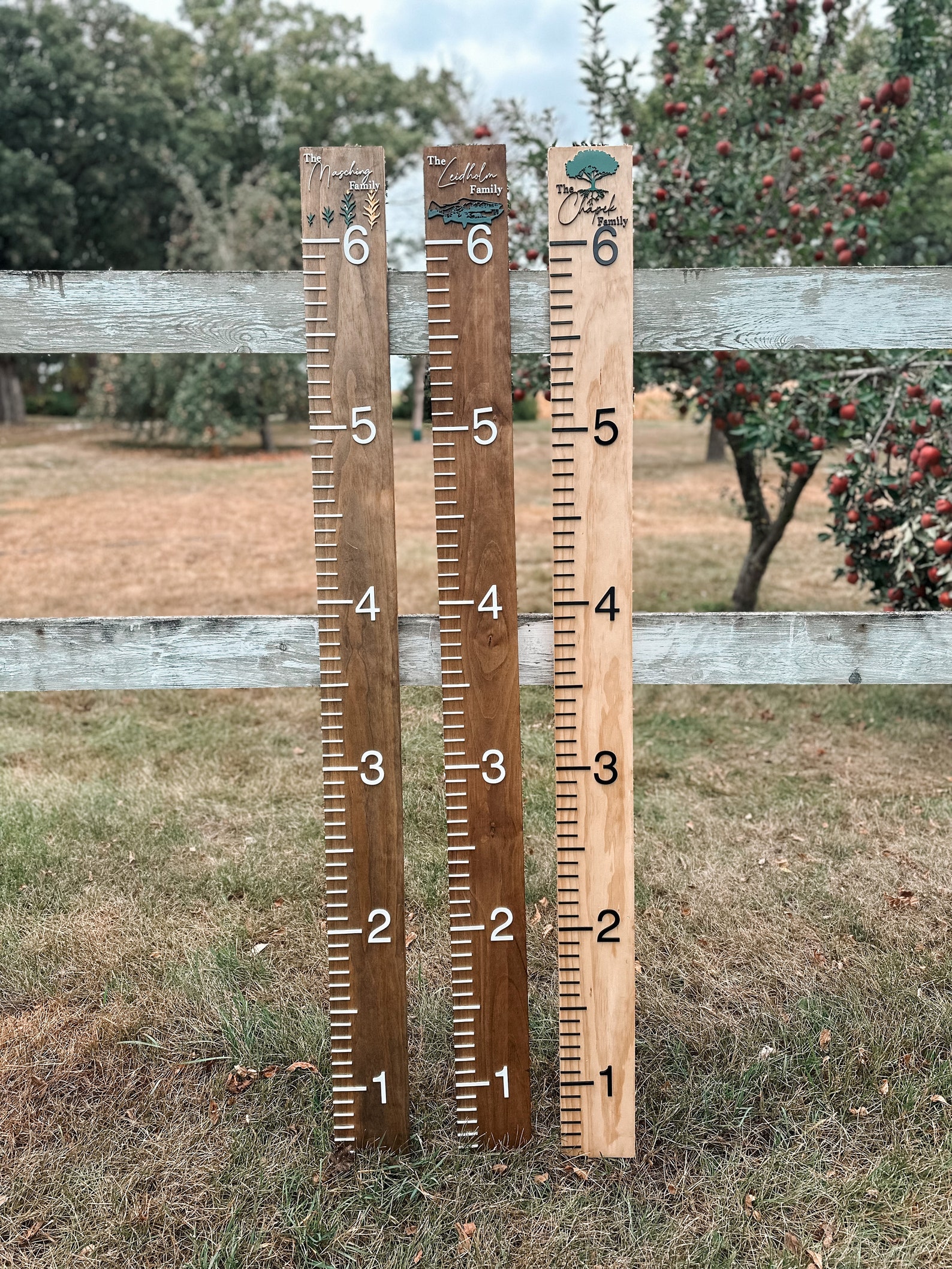 Personalized Family & Kids Growth Chart Large Ruler 3d Nursery Decor ...