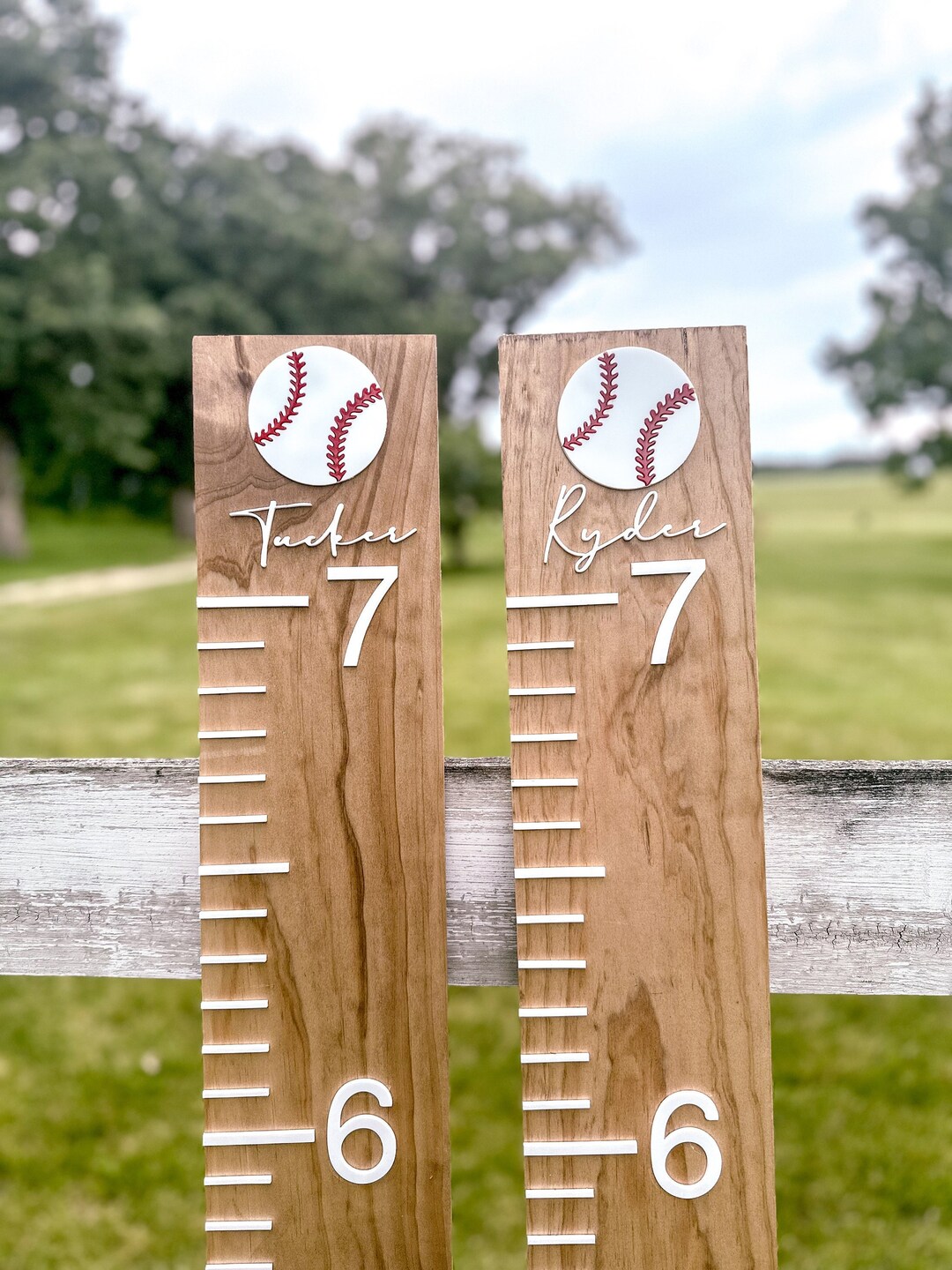 Personalized Sports Theme Family & Kids Growth Chart | Large Ruler 3d ...