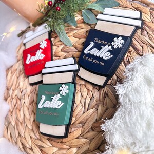 Coffee Cup Gift Card Holder Thanks a Latte for All You Do - Etsy