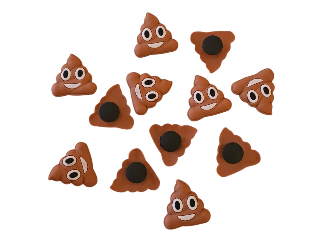 Poop Emoji Funny Shoe Charms - Etsy