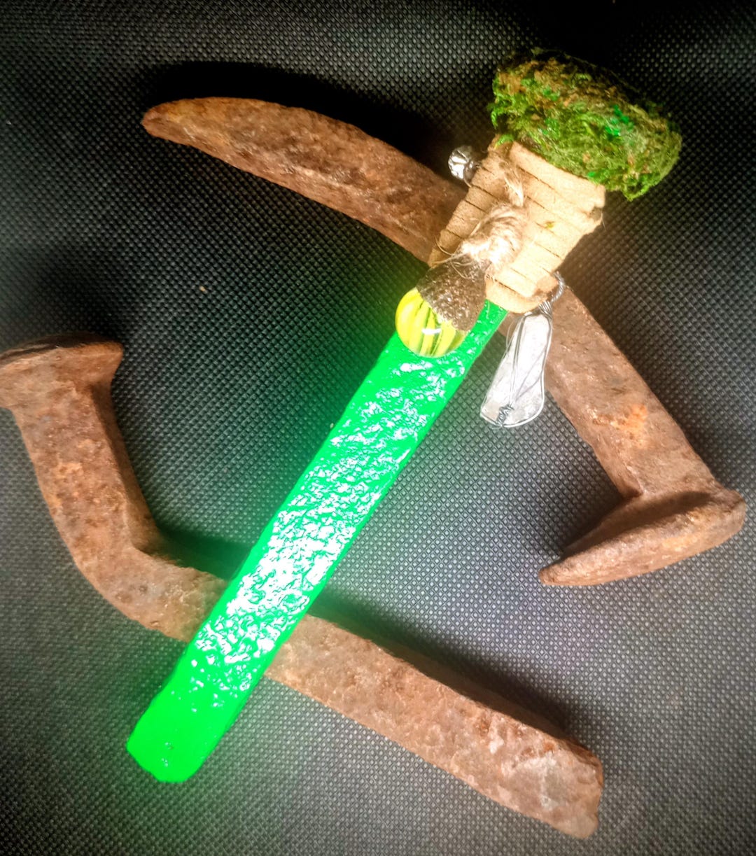 Fairy Spike Talisman – Green Railroad Spike| Witchcraft | Hoodoo ...