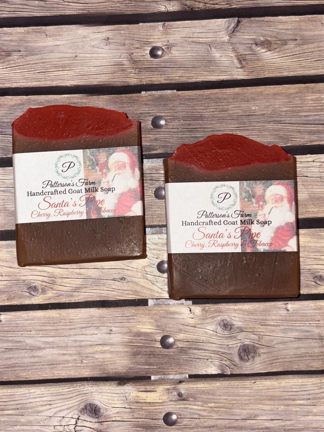 Santa’s Pipe Goat Milk Soap | Christmas Soap | Handcrafted Holiday Soap ...