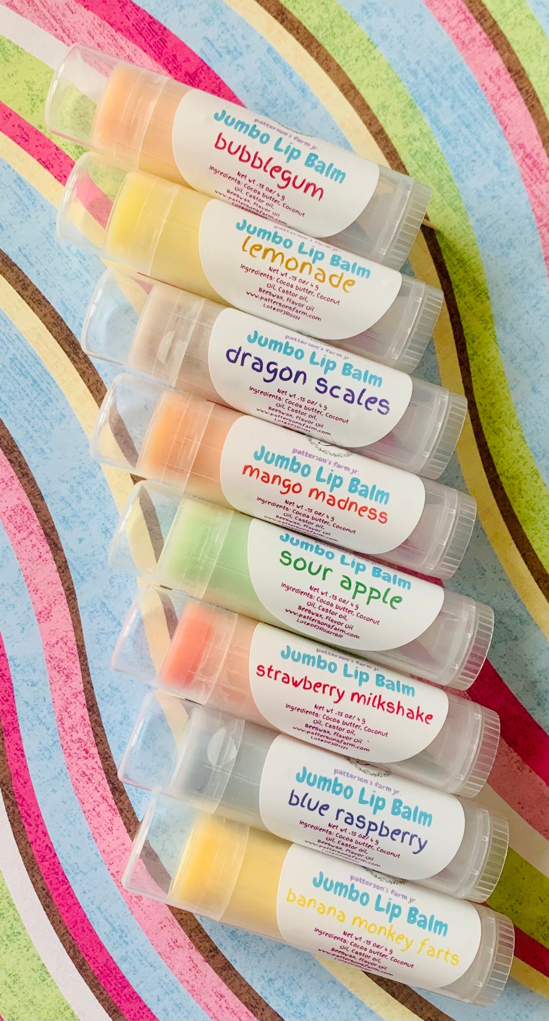 PF Jr’s Jumbo Lip Balm | Big Lip | Chap Stick | Lip Care | for Kids - Etsy