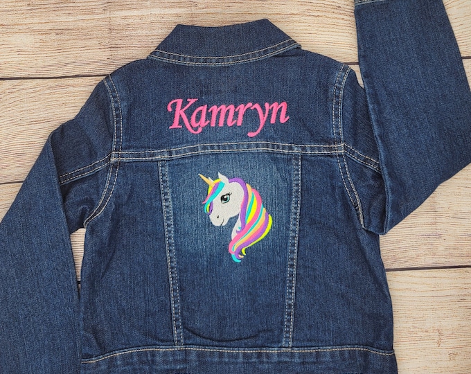 UNICORN Jean Jacket - Etsy