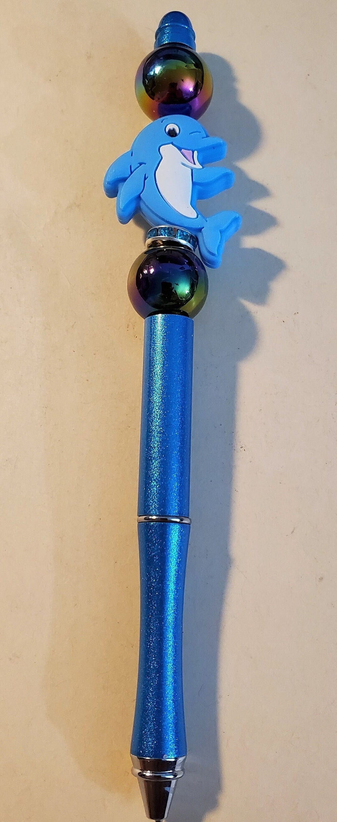 Cute Beaded Dolphin Metal Pens - Etsy