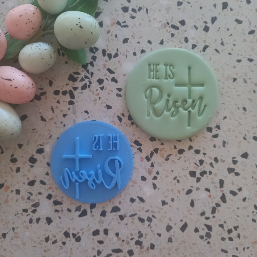 He is Risen Easter Embosser - Religious Fondant Cookie Biscuit Stamp - Etsy Australia