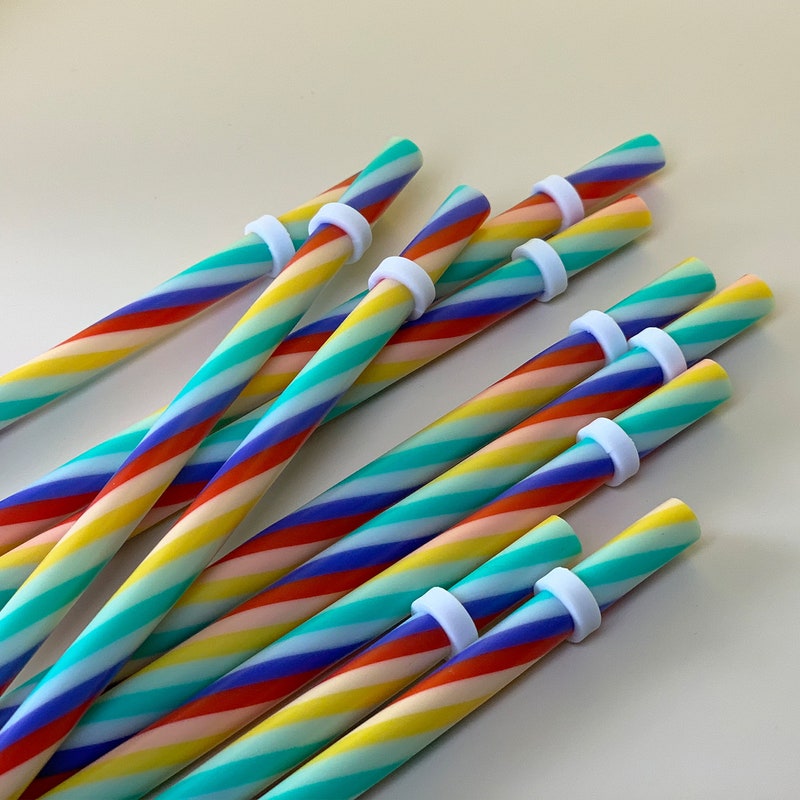 Striped Straws - Etsy