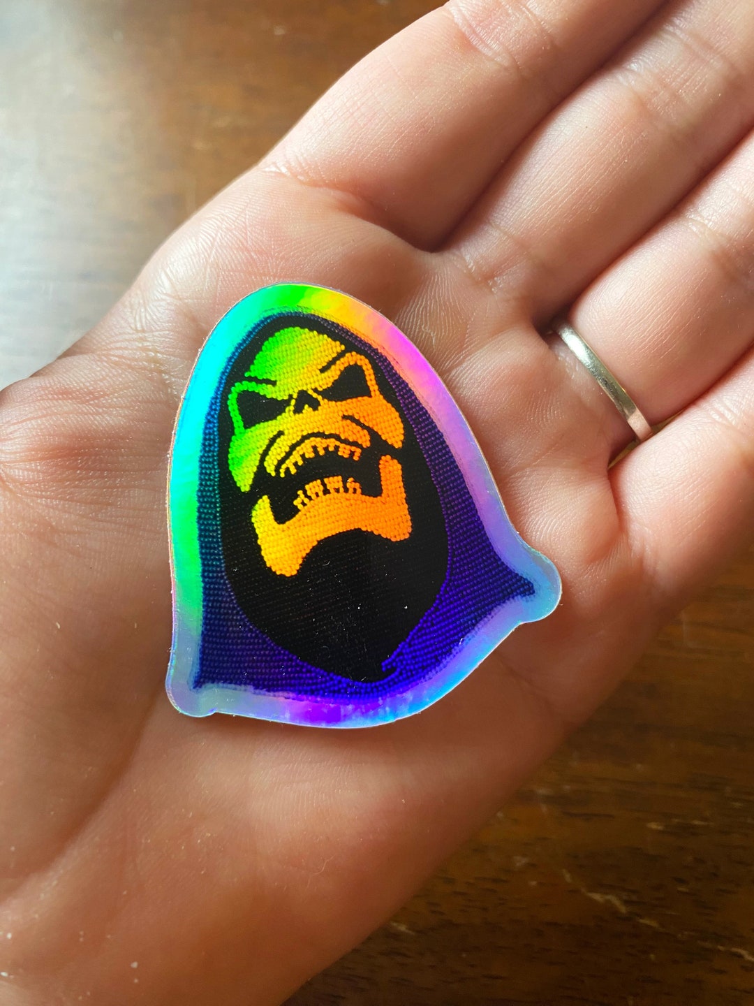 Skeletor Holo Indigenous Sticker - Etsy