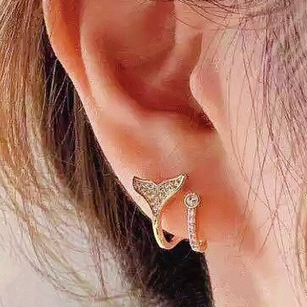 Mermaid Tail Earring - Etsy
