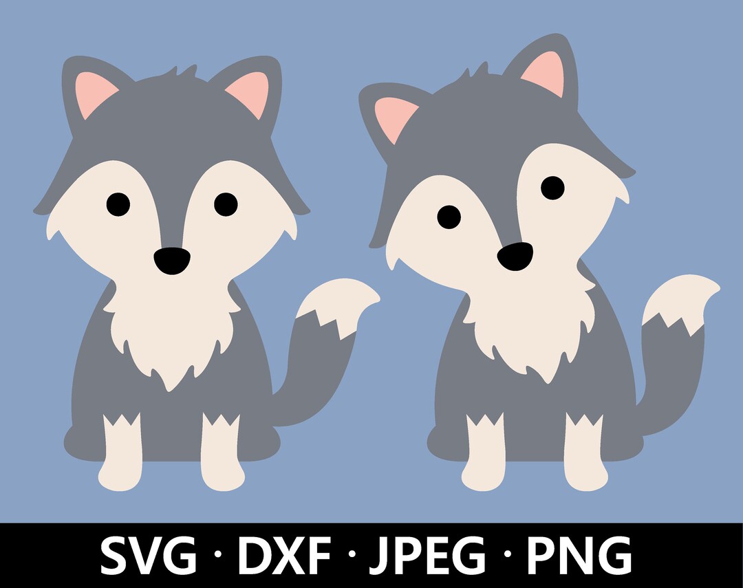 Baby Wolf Svg Cute Wolf Svg Wolf Svg Wolf Clipart Woodland - Etsy Denmark