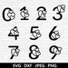 Heart Number Svg, Numbers Svg, Monogram Number Svg, Heart Outline Svg ...