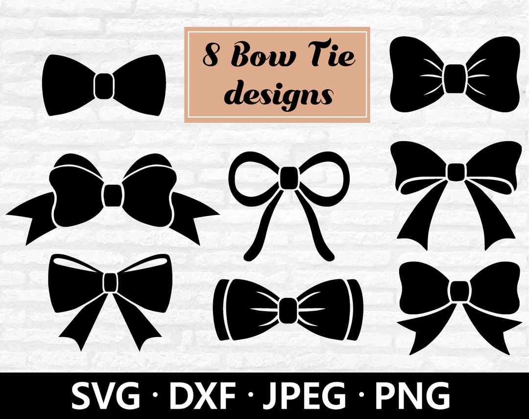 Bow Tie Svg Bow SVG File Bow Vector Bow Clipart Bow Svg Bundle - Etsy ...