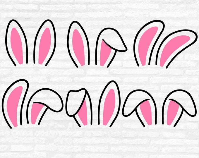 Bunny Ears Svg, Bunny Ears Svg Bundle, Easter Bunny Svg, Easter Bunny ...