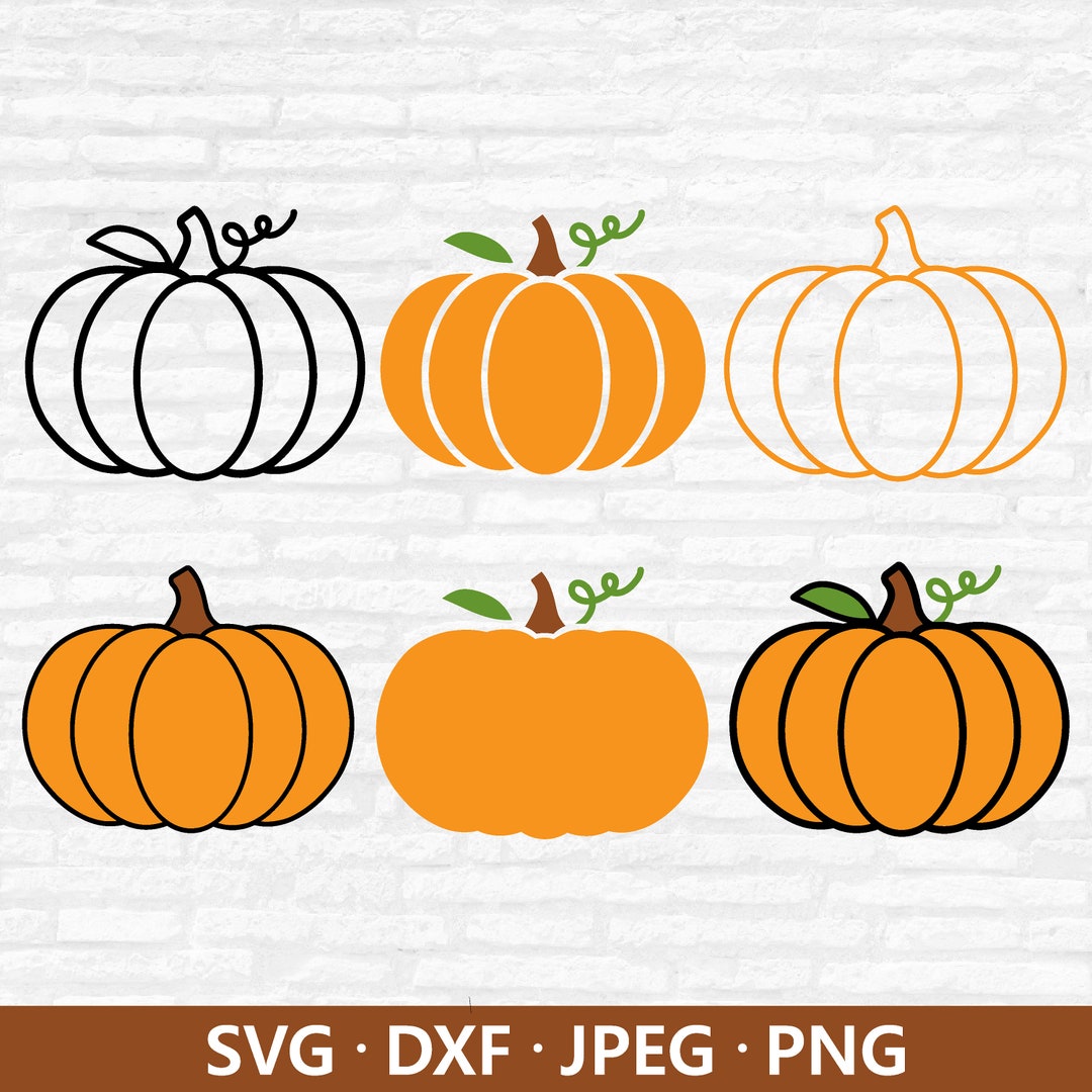 Pumpkin SVG Bundle: Fall & Halloween Clipart (digital Download) - Etsy