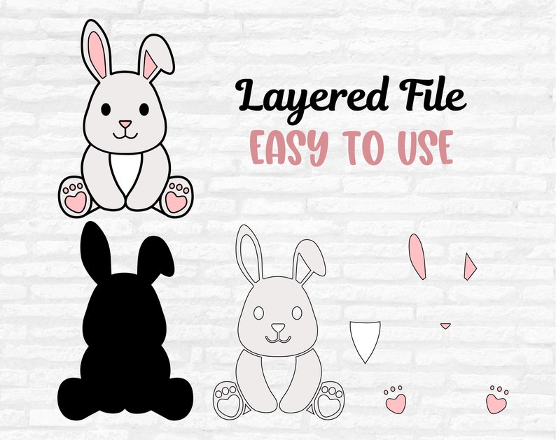 Easter Bunny Svg Baby Rabbit Svg Rabbit Svg File Easter - Etsy