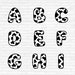 Cow Print Alphabet SVG: Font, Numbers, Letters (digital Download) - Etsy