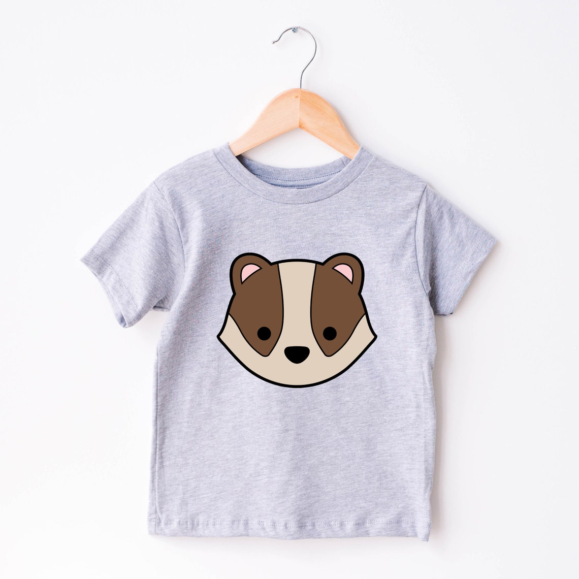 Badger Face SVG, Badger Outline Vector, Forest Animals Dxf, Cute Badger ...