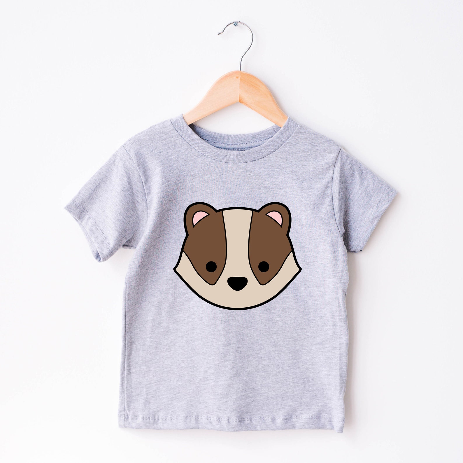Badger Face SVG, Badger Outline Vector, Forest Animals Dxf, Cute Badger ...