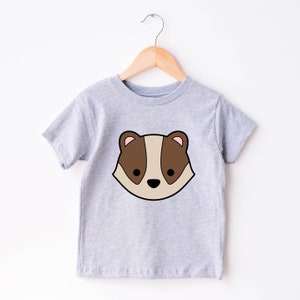 Badger Face SVG, Badger Outline Vector, Forest Animals Dxf, Cute Badger ...