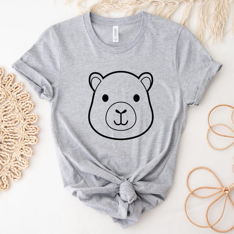 Capybara Face SVG, Jungle Animals Clipart, Cute Capybara Vector ...
