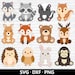 Baby Fox Layered SVG Cut File for Cricut and Silhouette - Forest Animal ...