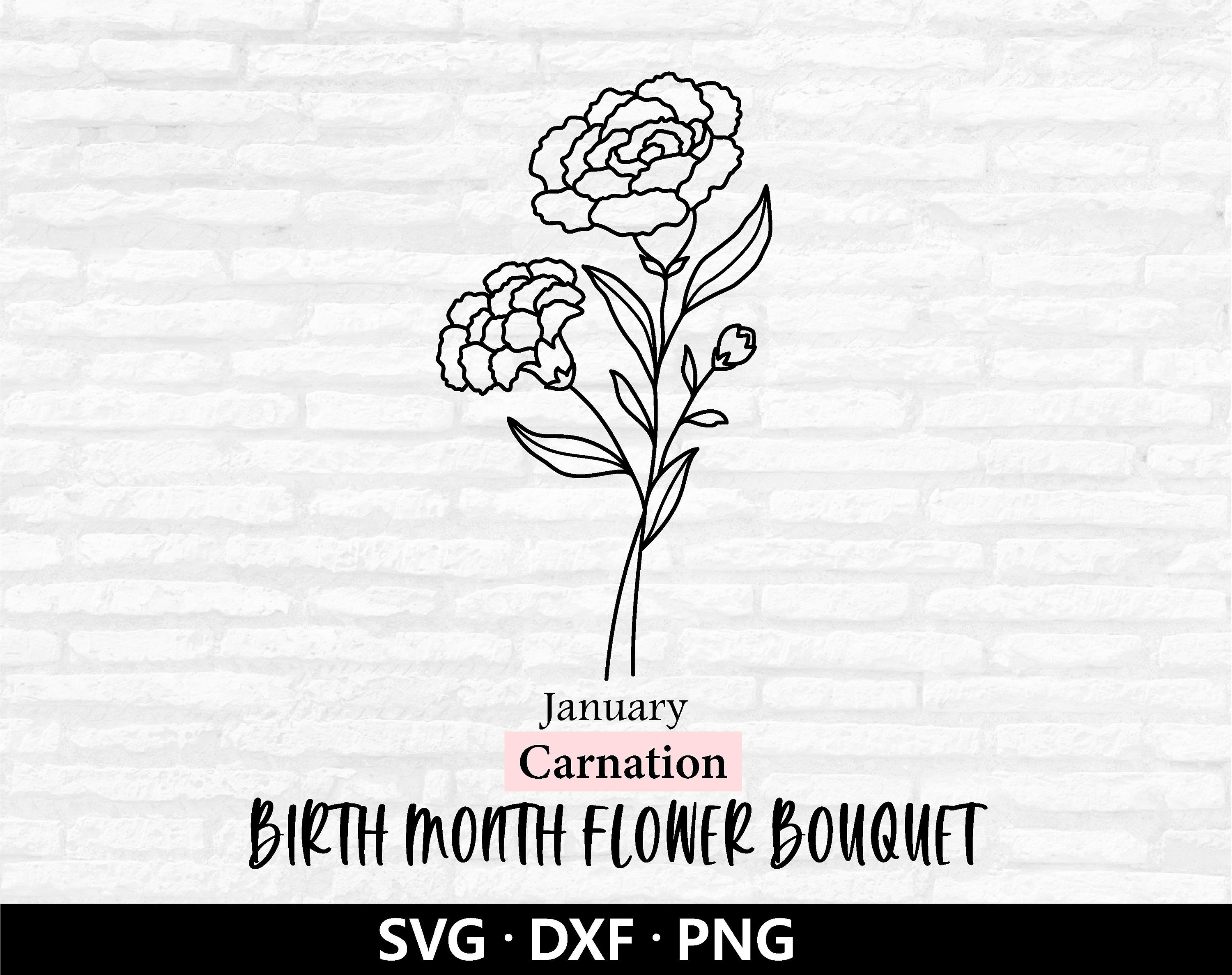 January Clipart Black And White